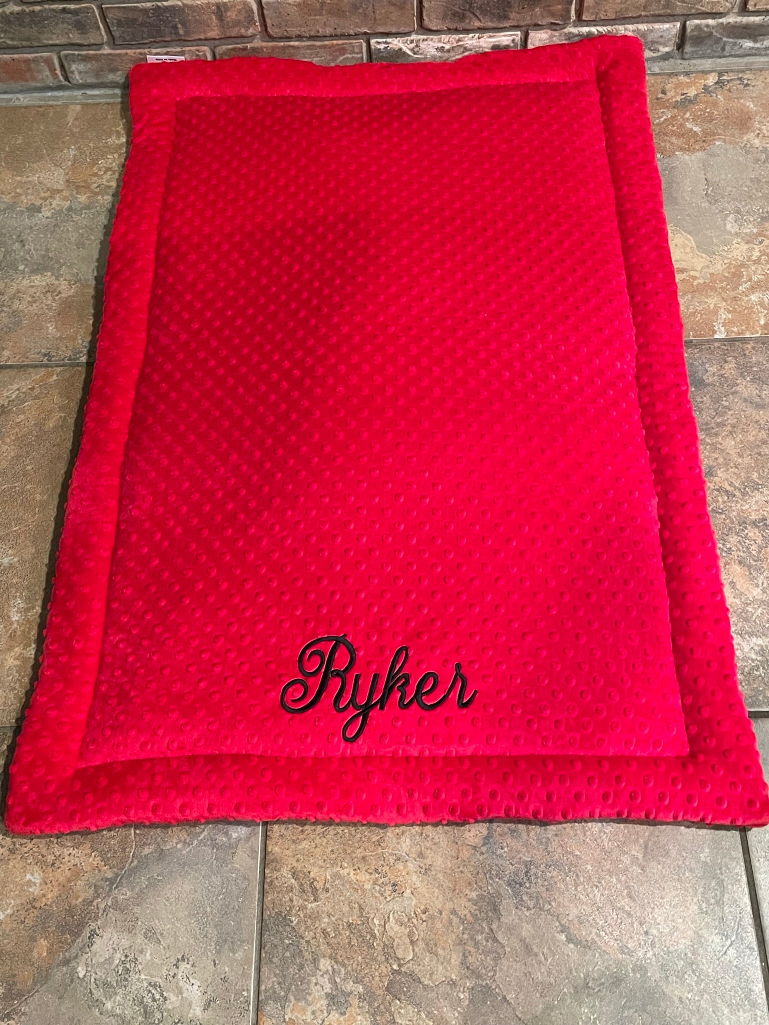 Minky Dot Pet Crate Mat For 36 x24 Crate Spoiled Rotten Fur Babies minky-dot-pet-crate-mat-for-36-x24-crate-spoiled-rotten-fur-babies